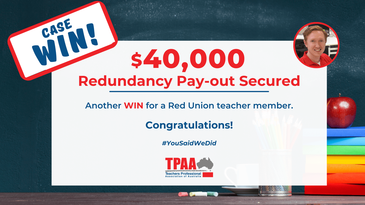 TPAA Case Win #1317 $40,000 WIN - Redundancy Pay-out Secured